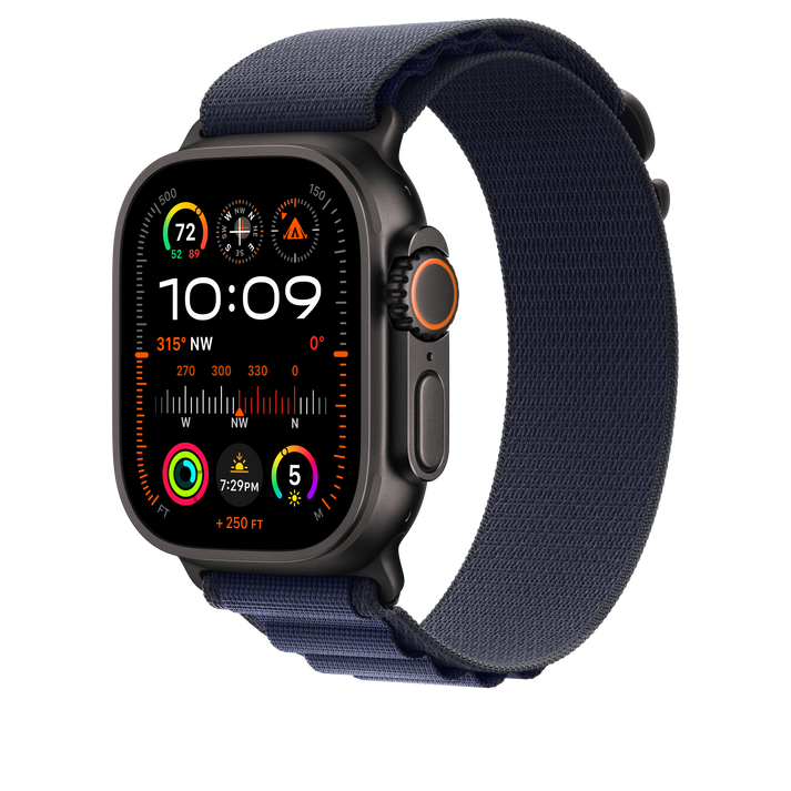 49mm Navy Alpine Loop - Medium - Black Titanium Finish – Imagine Online