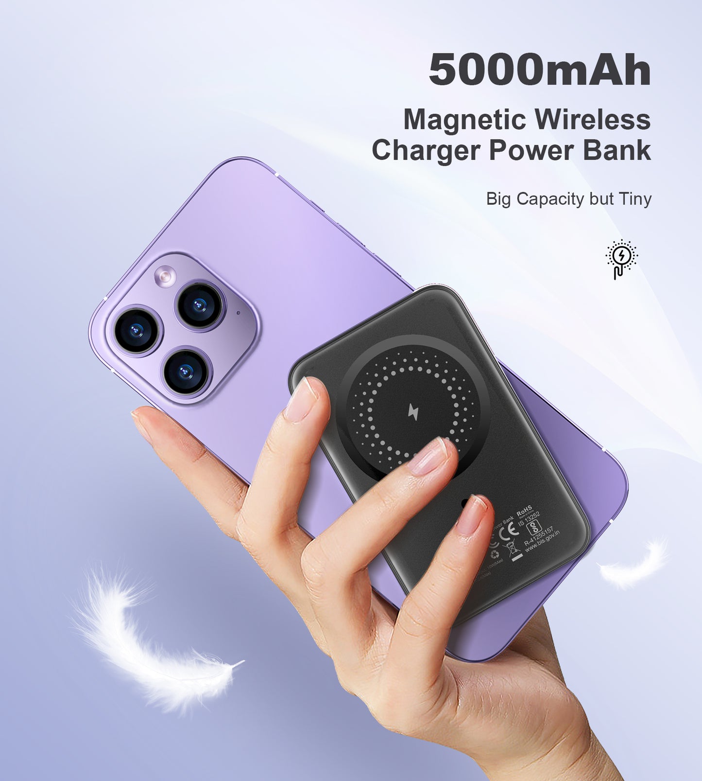 PULSE 5000 mah Magsafe power bank - Black – Imagine Online