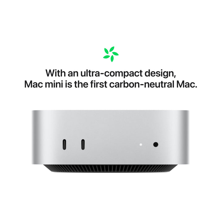 Mac Mini M4 Silver – M4 Chip, 16GB RAM, Wi-Fi + Ethernet – Imagine Online