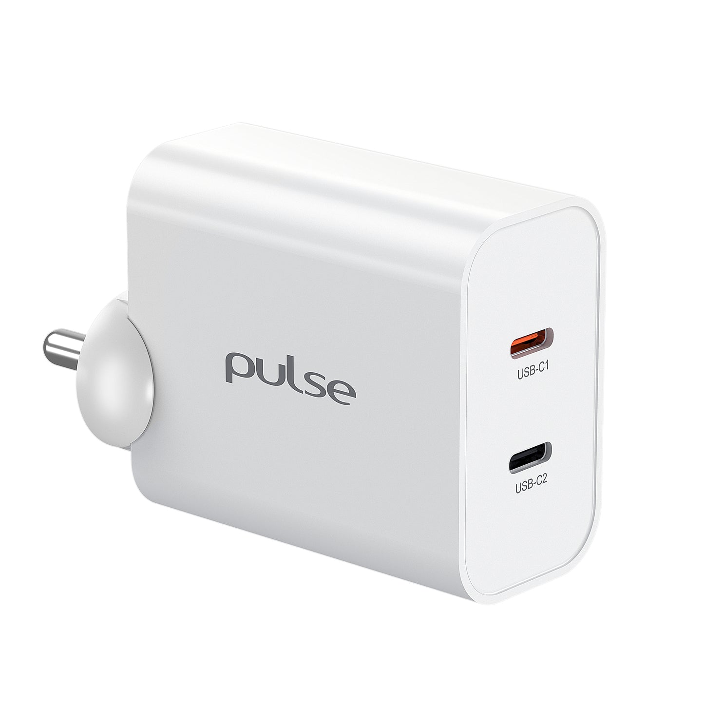 PULSE 65W dual USBC GAN PD adapter - White – Imagine Online